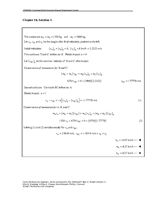 Solution Manual - Vector Mechanics Engineers Dynamics 8th Beer Chapter 03 - COSMOS: Complete ...