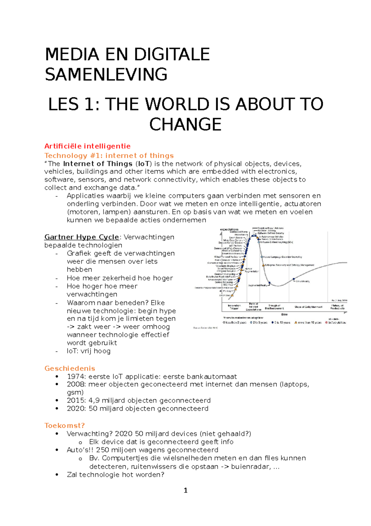 Media & dig. smlv smvt[ 3366] - MEDIA EN DIGITALE SAMENLEVING LES 1 ...
