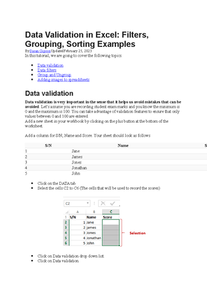 Top 10 Excel Formulas Interview Questions and Answers - 1) Excel SUM formula: =SUM (C2,C3,C4,C5 ...