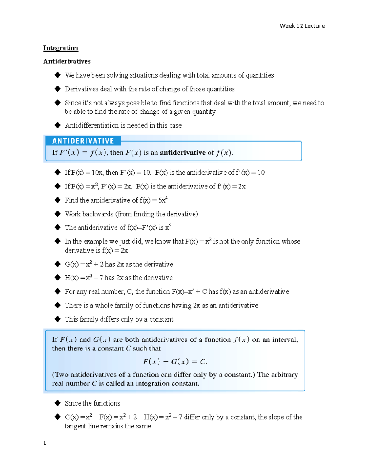Integration - this is a study guide to integrals calculus 1 ...