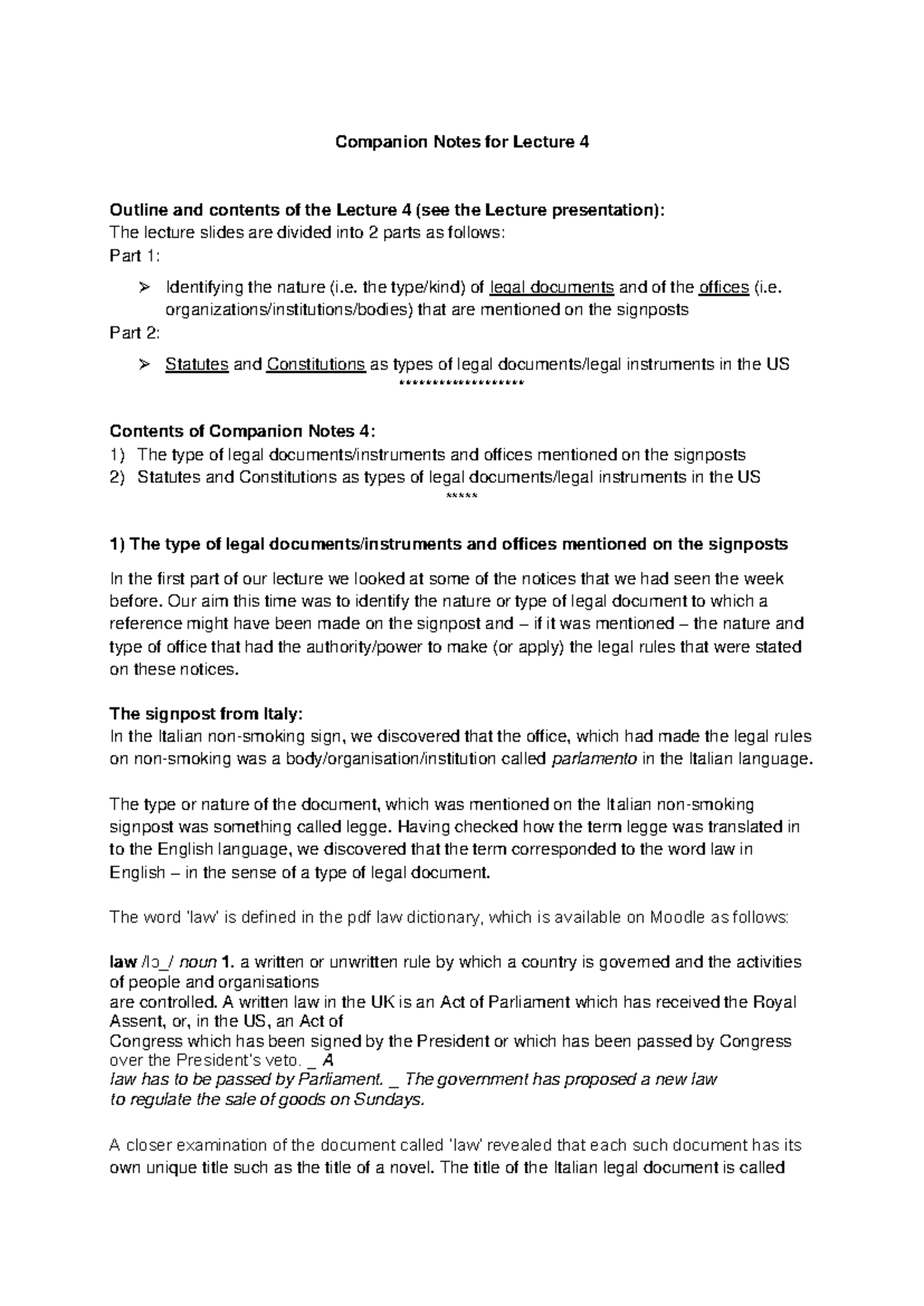 Companion notes for Lecture 4 fall2024 - Companion Notes for Lecture 4 ...
