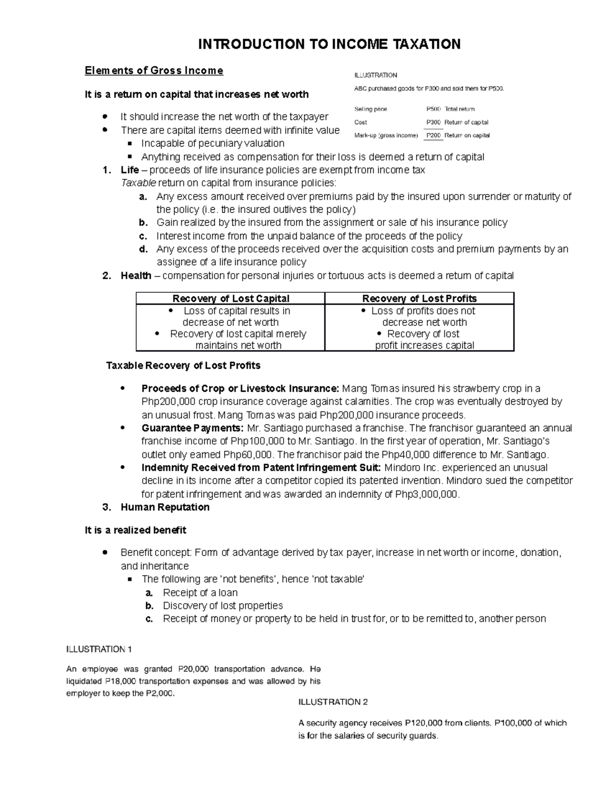 Introduction to Income Taxation - INTRODUCTION TO INCOME TAXATION ...
