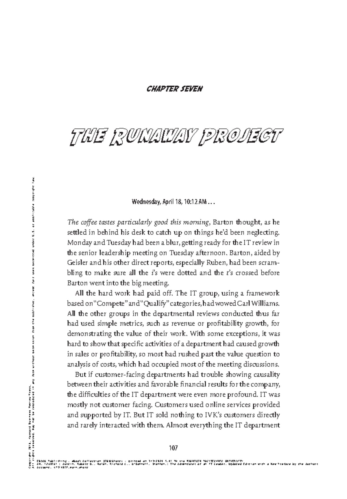 Austin Robert DNo 2016 Chapter Seven The Runawa The Adventures Of An ...