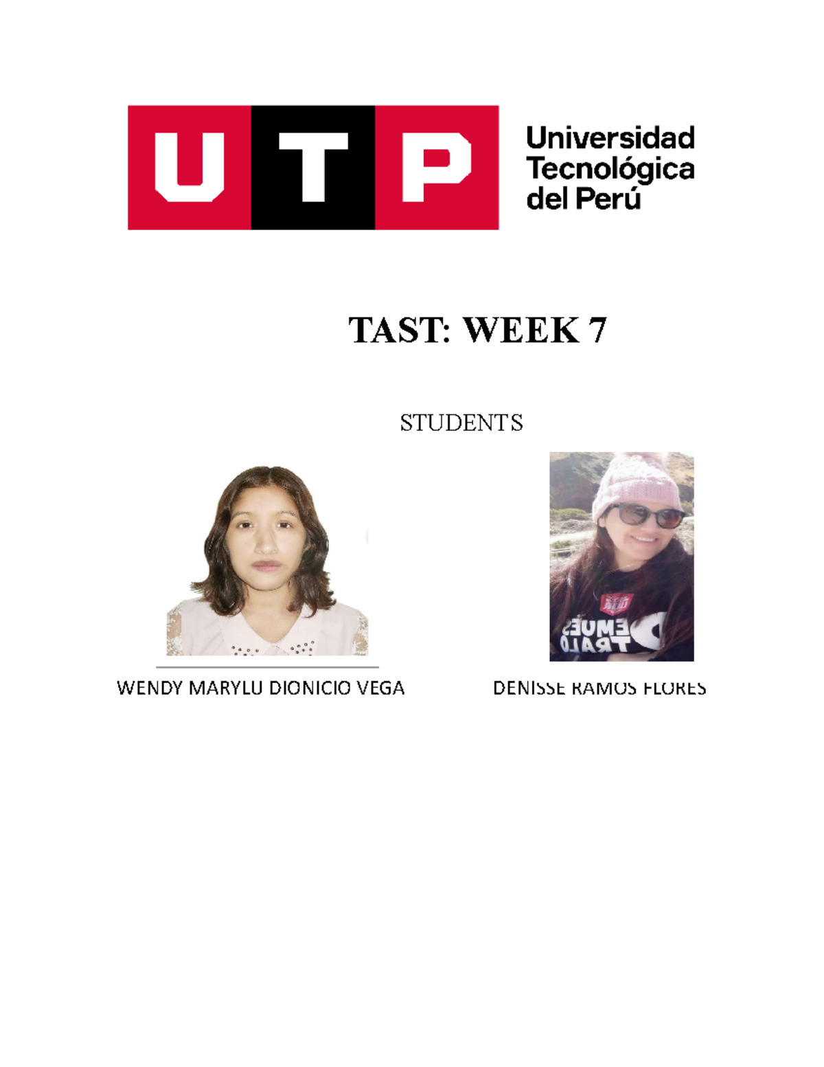 Task 7 - Assignment - My Family - TAST: WEEK 7 STUDENTS WENDY MARYLU ...