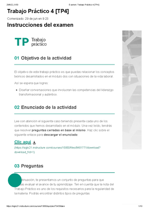 Examen Trabajo Práctico 2 [TP2] Formulacion y Evaluacion de proyectos MIO - Trabajo Práctico 2 ...