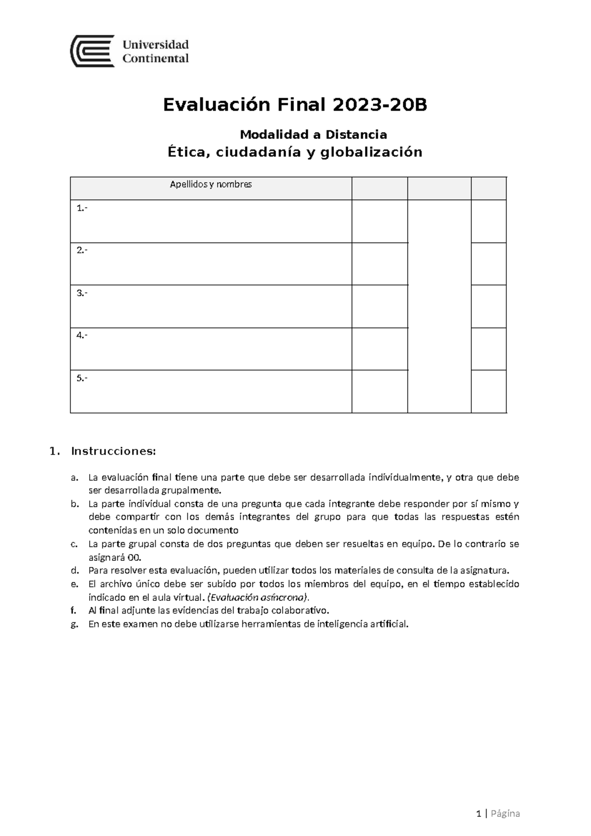 Carlos Enrique Ureta Alegria - Evaluación Final 2023-20B Modalidad a ...