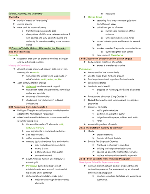 Copy of chem long test 2 - 🎞Chemistry: A Volatile History - Order of ...