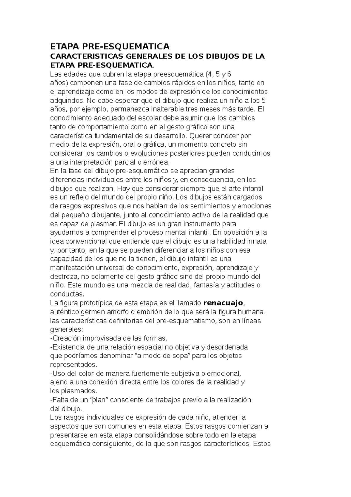 Etapa preesquematica T4 - ETAPA PRE-ESQUEMATICA CARACTERISTICAS ...