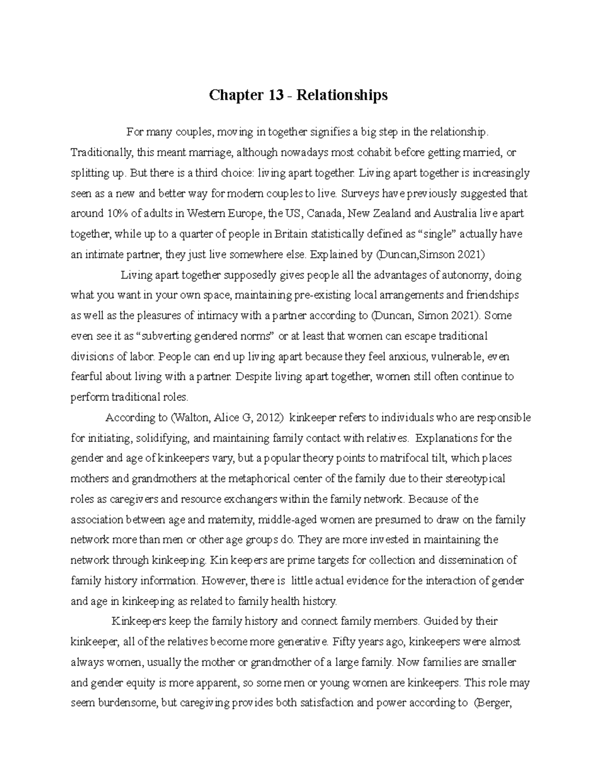 Chapter 13 - Relationships - Chapter 13 - Relationships For many couples, moving in together ...