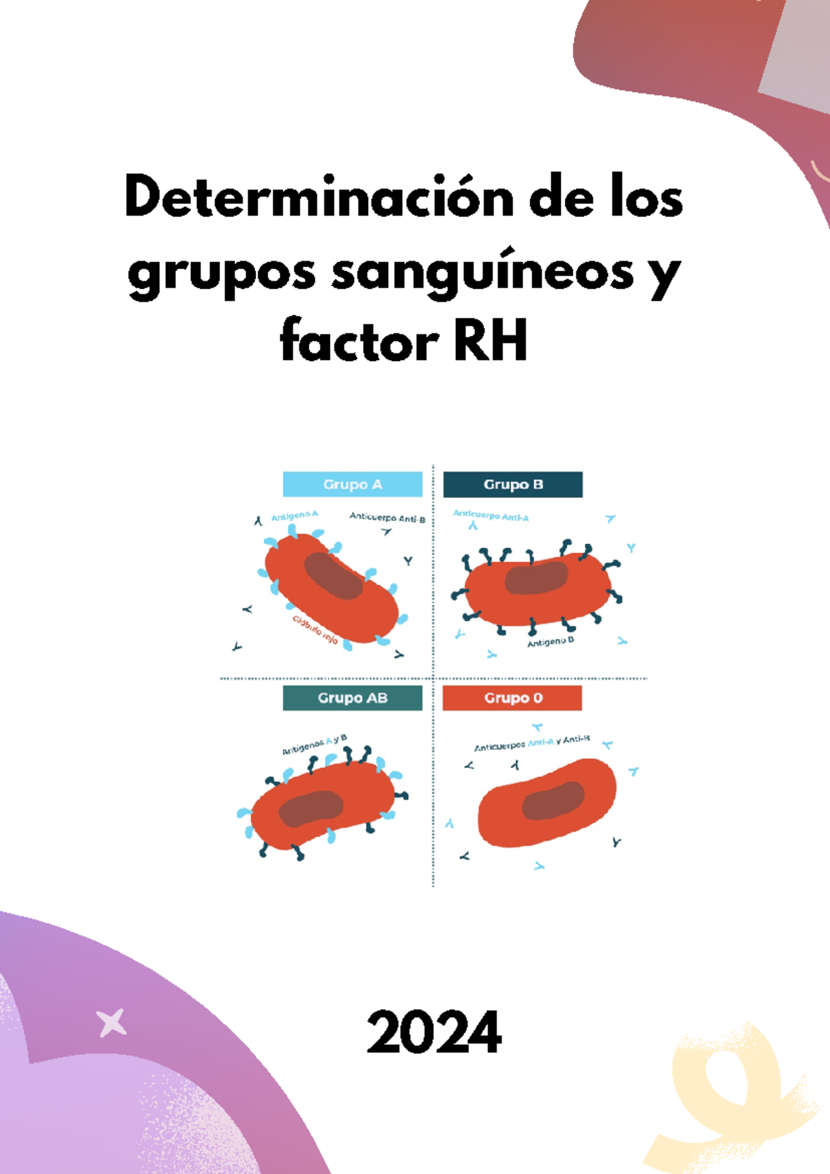 Informe 4 Sanguineos - Ensig Determinación de los grupos sanguíneos y ...