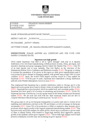 Assignment - AIR ASIA - Strategic management - UiTM - Studocu