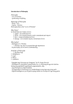 Introduction to Philosophy Module 8 - Introduction to Philosophy of the ...