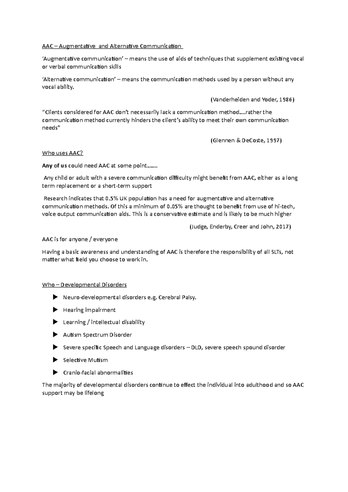 Introduction to AAC - AAC – Augmentative and Alternative Communication ...