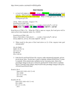 CFA Level 3 - Formula Sheet (NO Print) - FIN 3030 - Cal State LA - Studocu