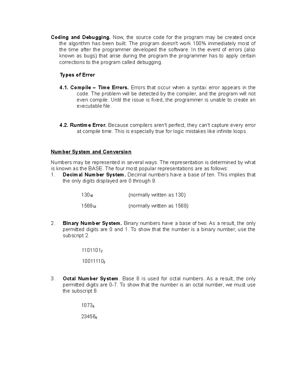 Coding and Debugging - Now, the source code for the program may be ...