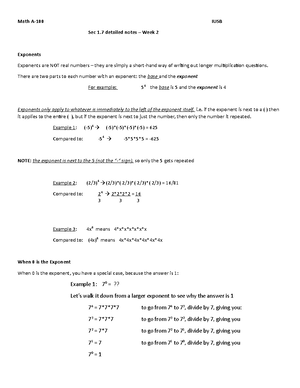 Sec. 2.6 Detailed Notes - Week 4 - Math A100 IUSB Sec. 2 Detailed Notes ...