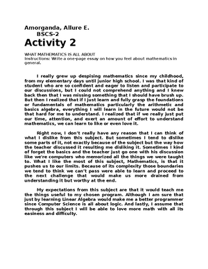 Linear Algebra MATH 120 - Problem Set - Math 177 Linear Algebra Problem ...