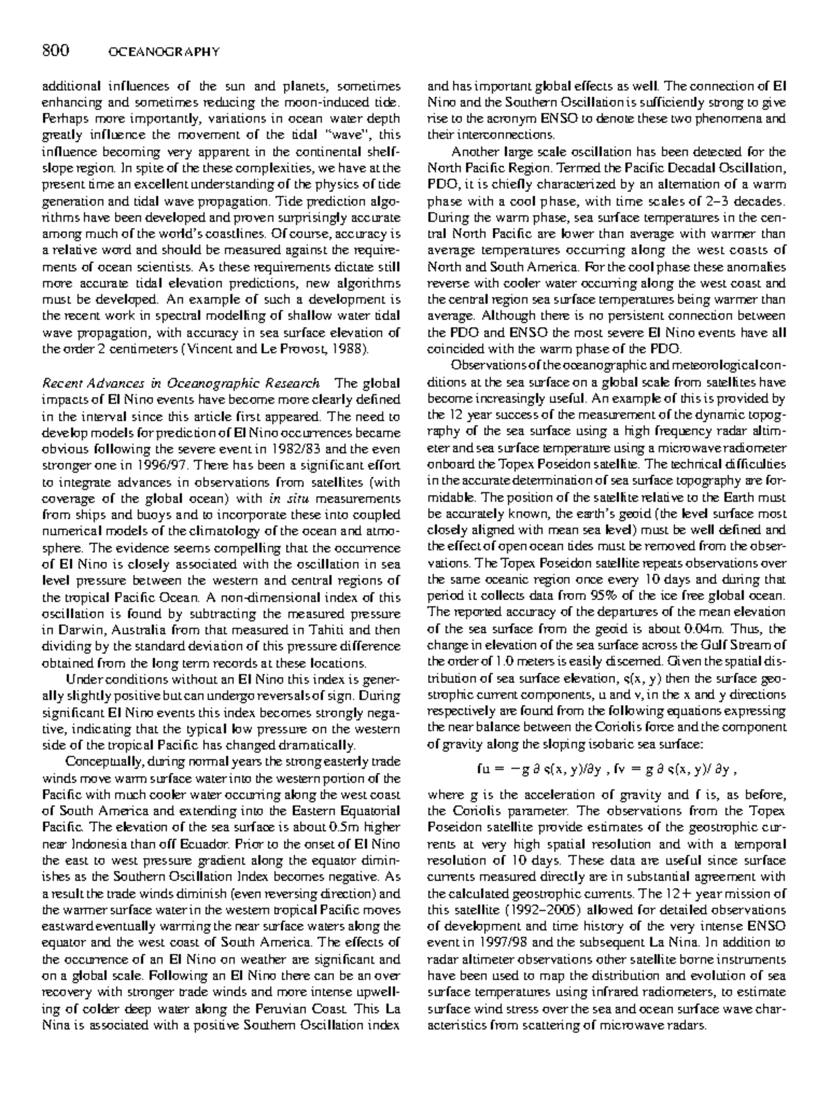 Encyclopedia Environmental Science Engg aboutcivil - 800 OCEANOGRAPHY ...