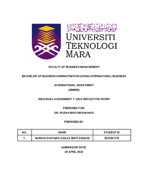 Universiti Teknologi MARA - UNIVERSITI TEKNOLOGI MARA BRANCH PULAU ...
