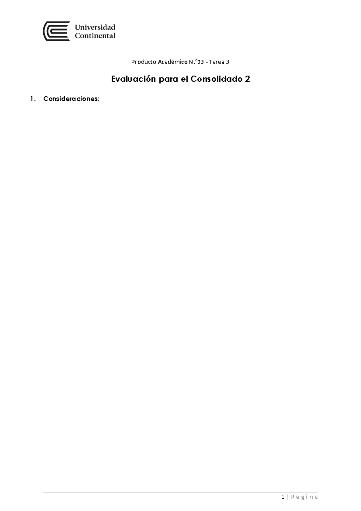 2. PA03 - Producto academico 3 - Producto Académico N.°03 - Tarea 3 Evaluación para el ...