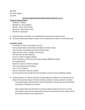 HIST 2935 lecture 7 - Winter 2020 Professor Robin Nadeau - HIST 2935 ...