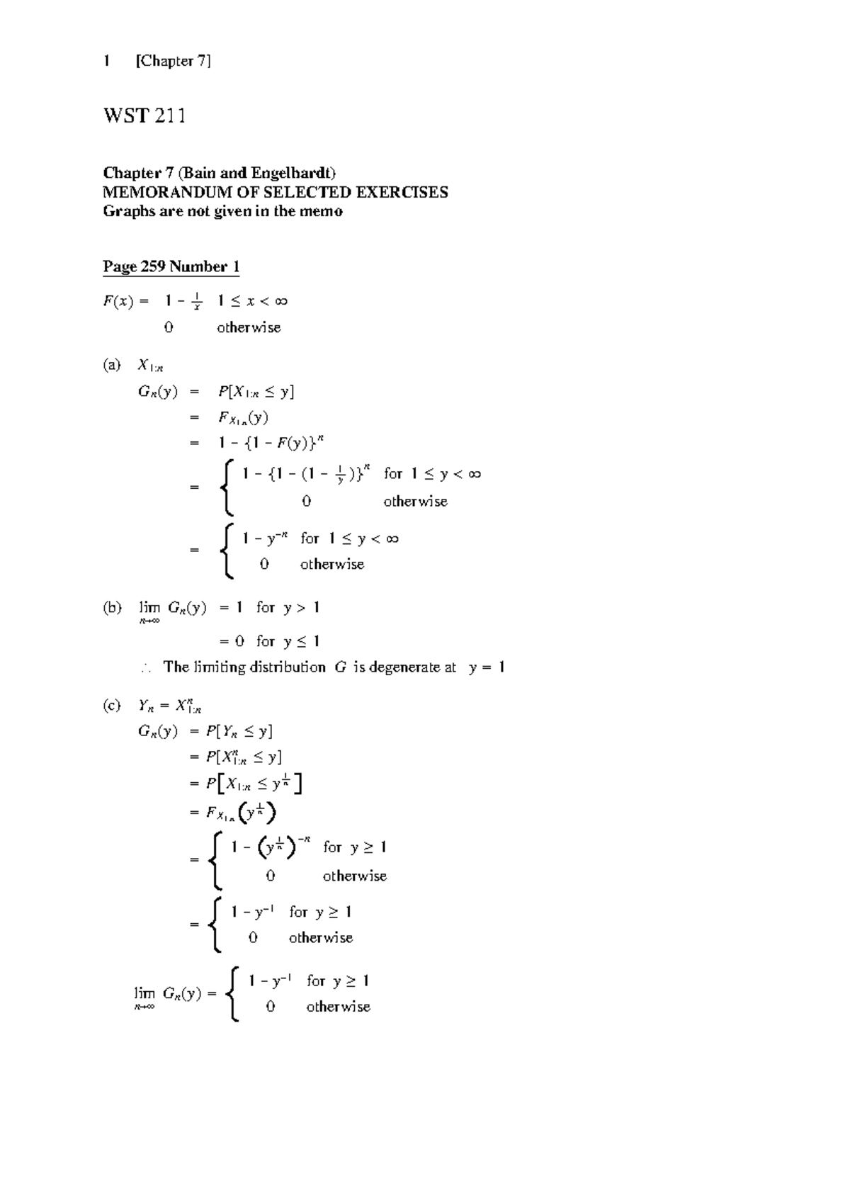 Chapter 7 - 1 [Chapter 7] WST 211 Chapter 7 (Bain and Engelhardt ...