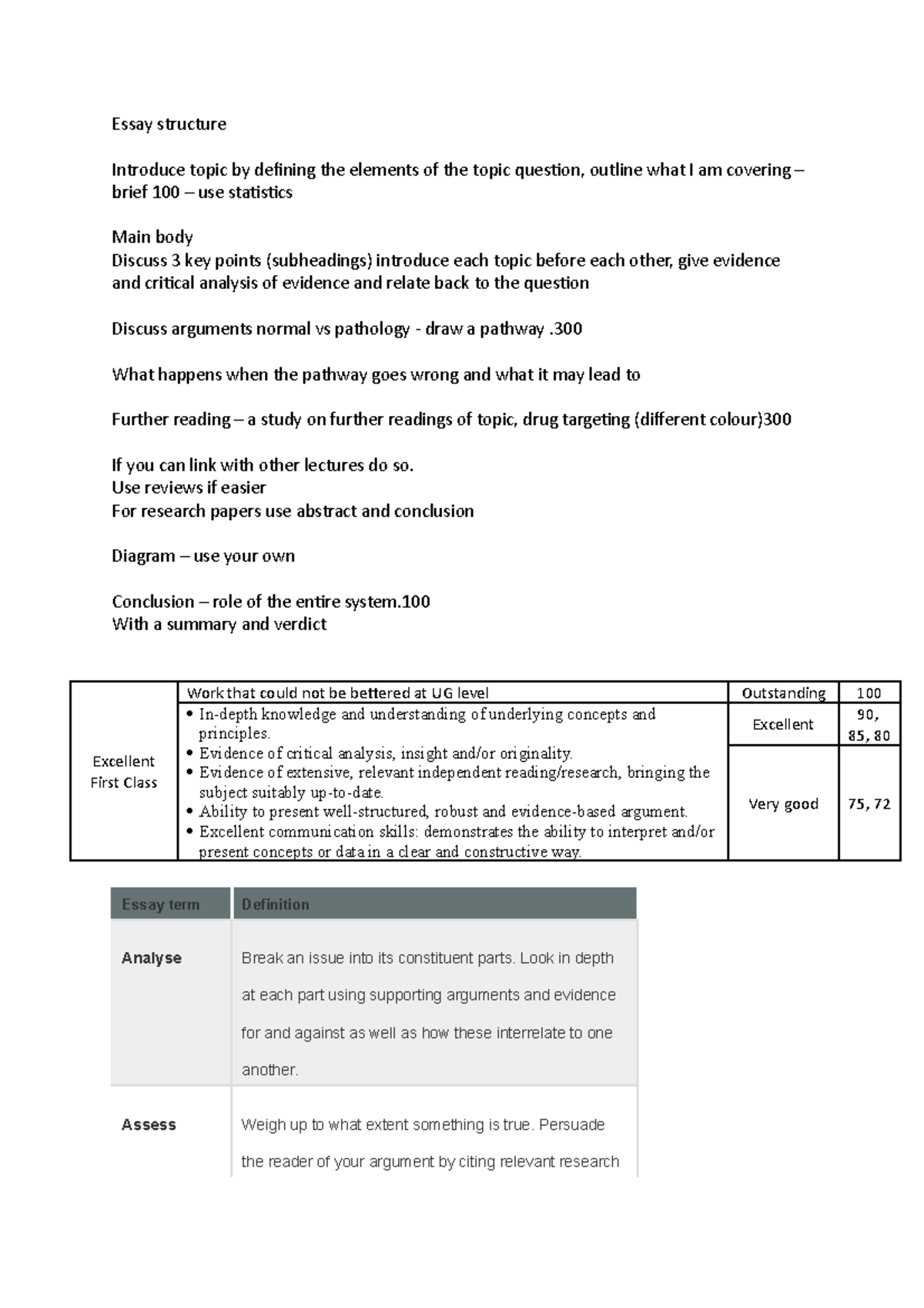 Essay structure - Essay structure Introduce topic by defining the ...
