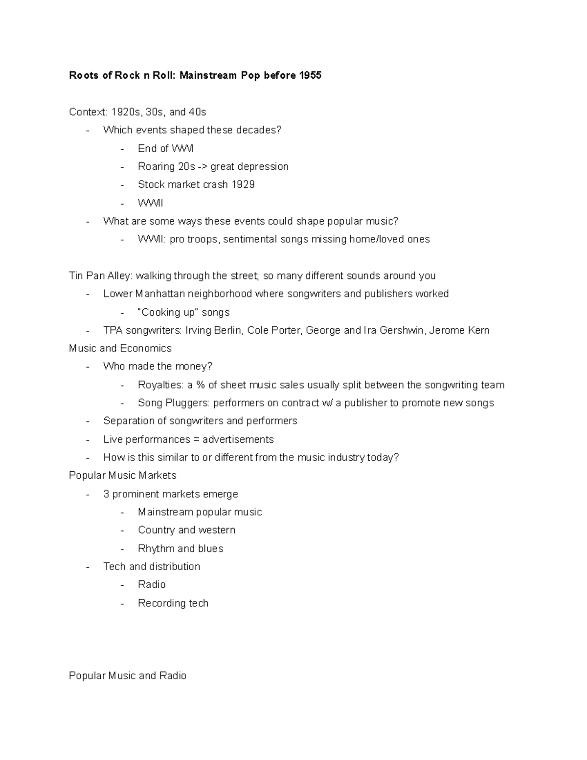 Roots of Rock and Roll 9 - rock and roll summary - Roots of Rock n Roll ...