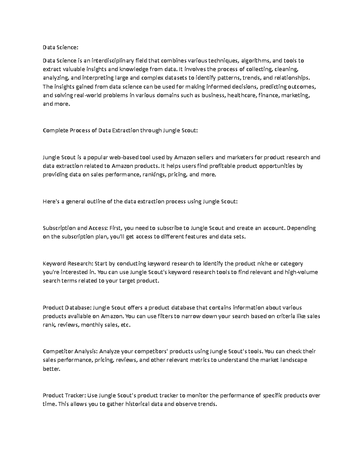 Data Science Assignment 4 - Data Science: Data Science is an interdisciplinary field that ...