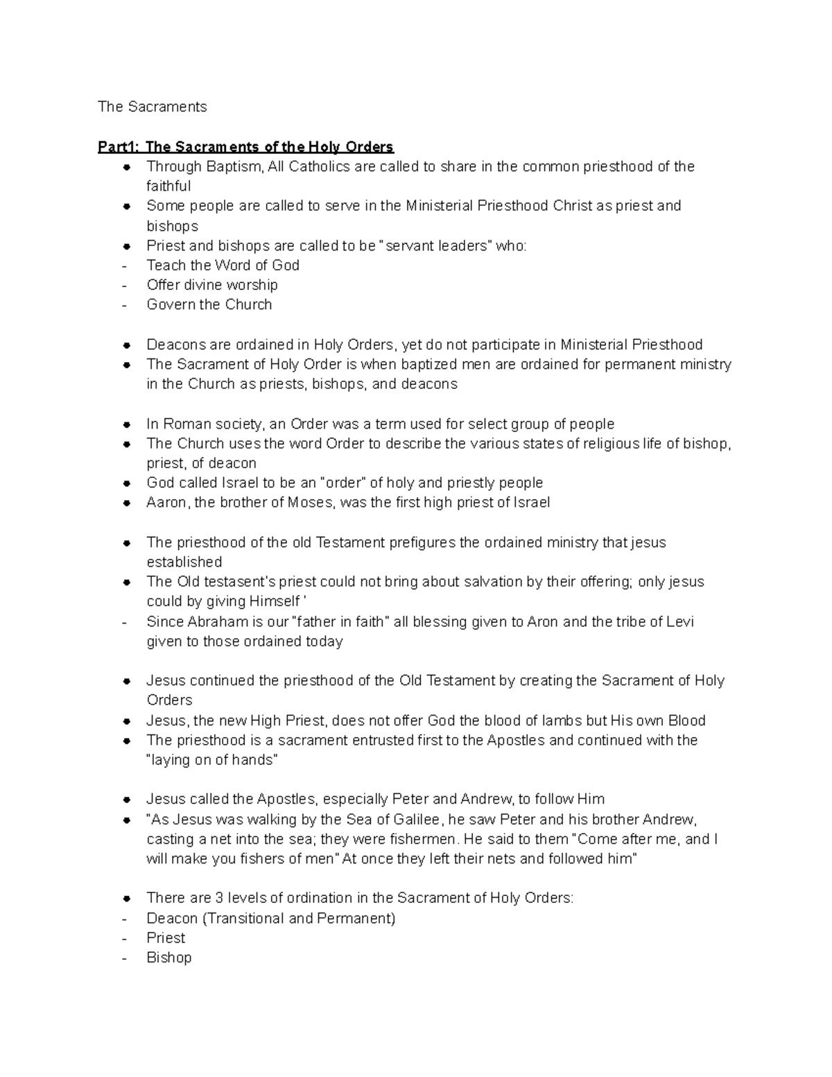 Section 5 THE Scaraments AT THE Serive OF Communion - The Sacraments ...