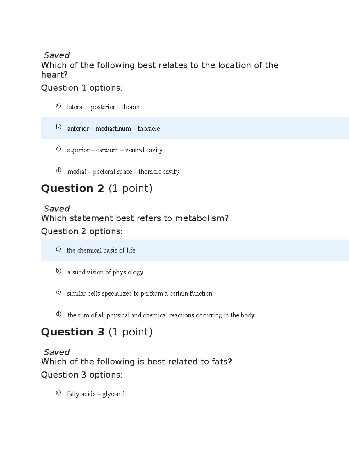 Module 1 N 2 TEST - practice test - Saved Which of the following best ...
