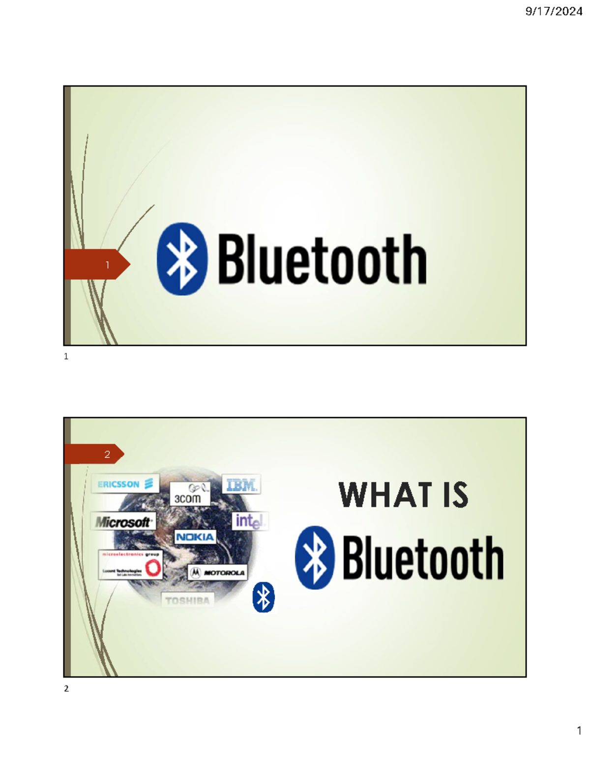 Bluetooth - lecture - WHAT IS Bluetooth is a wireless technology ...