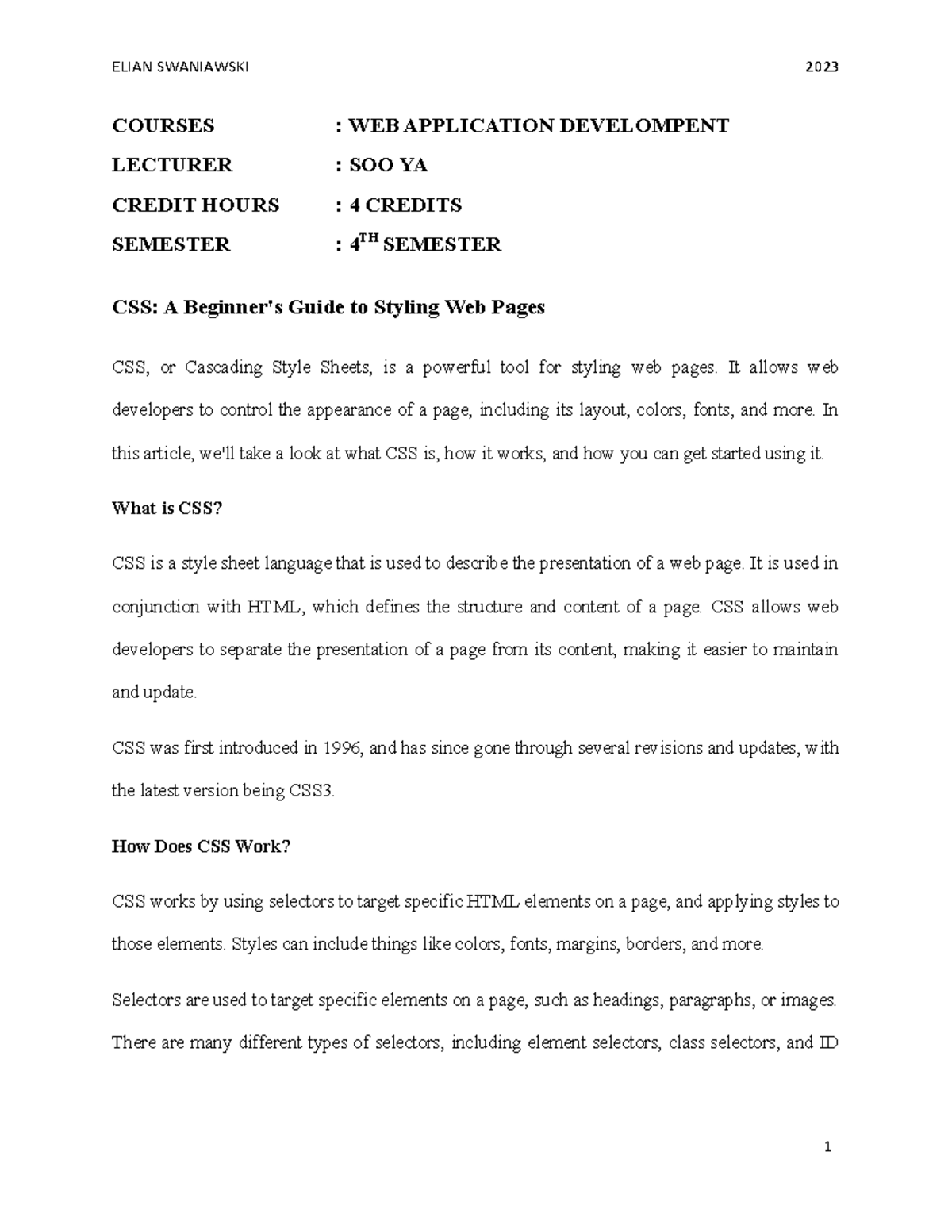 A Beginner's Guide to Styling Web Pages - It allows web developers to ...