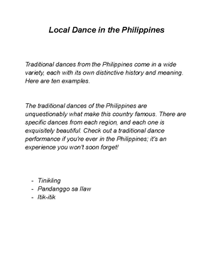 Dance Terminologies AND Dance Steps Common TO ALL Nationalities - DANCE ...