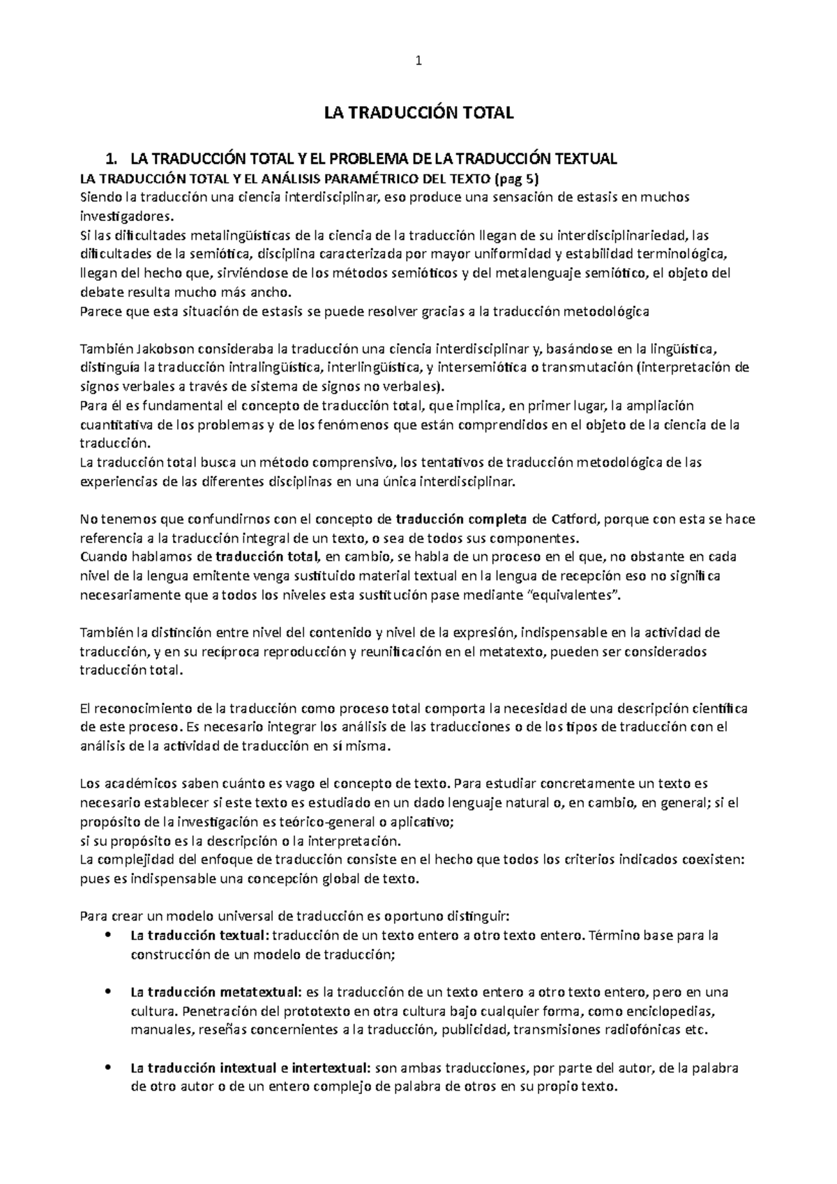 La traducciòn total - Peeter Torop - LA TRADUCCIÓN TOTAL 1. LA ...