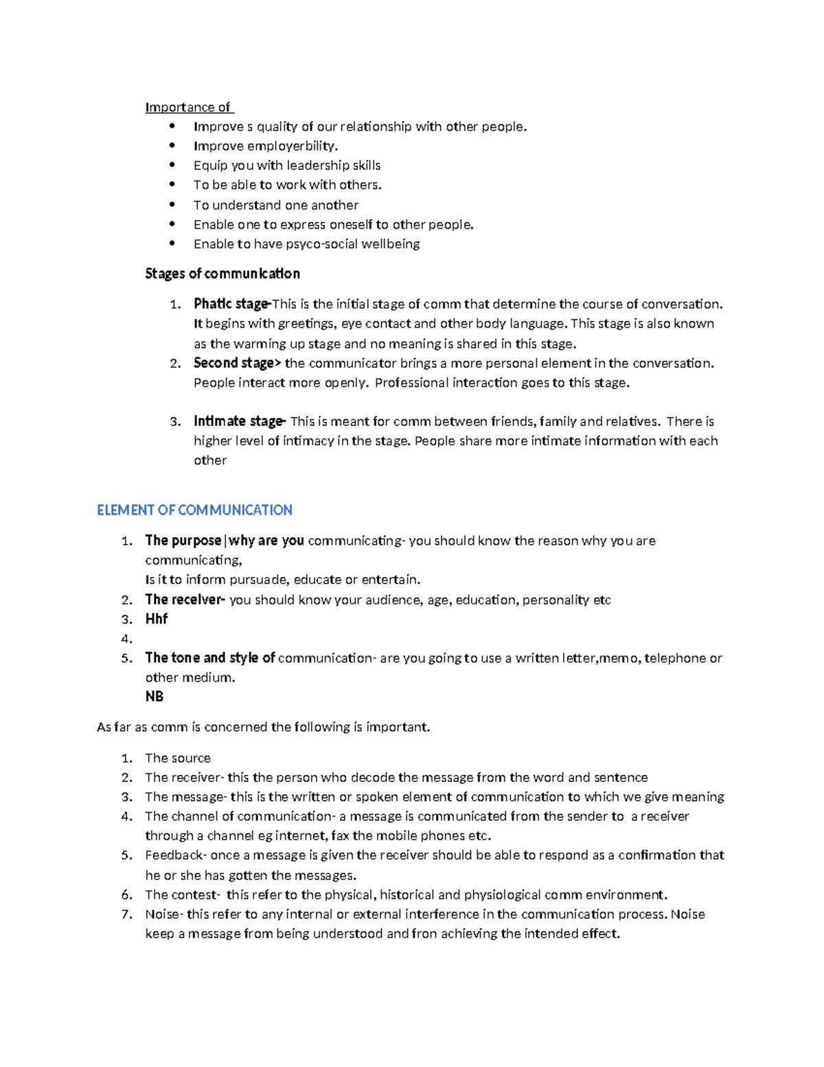 Communication skills 101 - Importance of Improve s quality of our ...