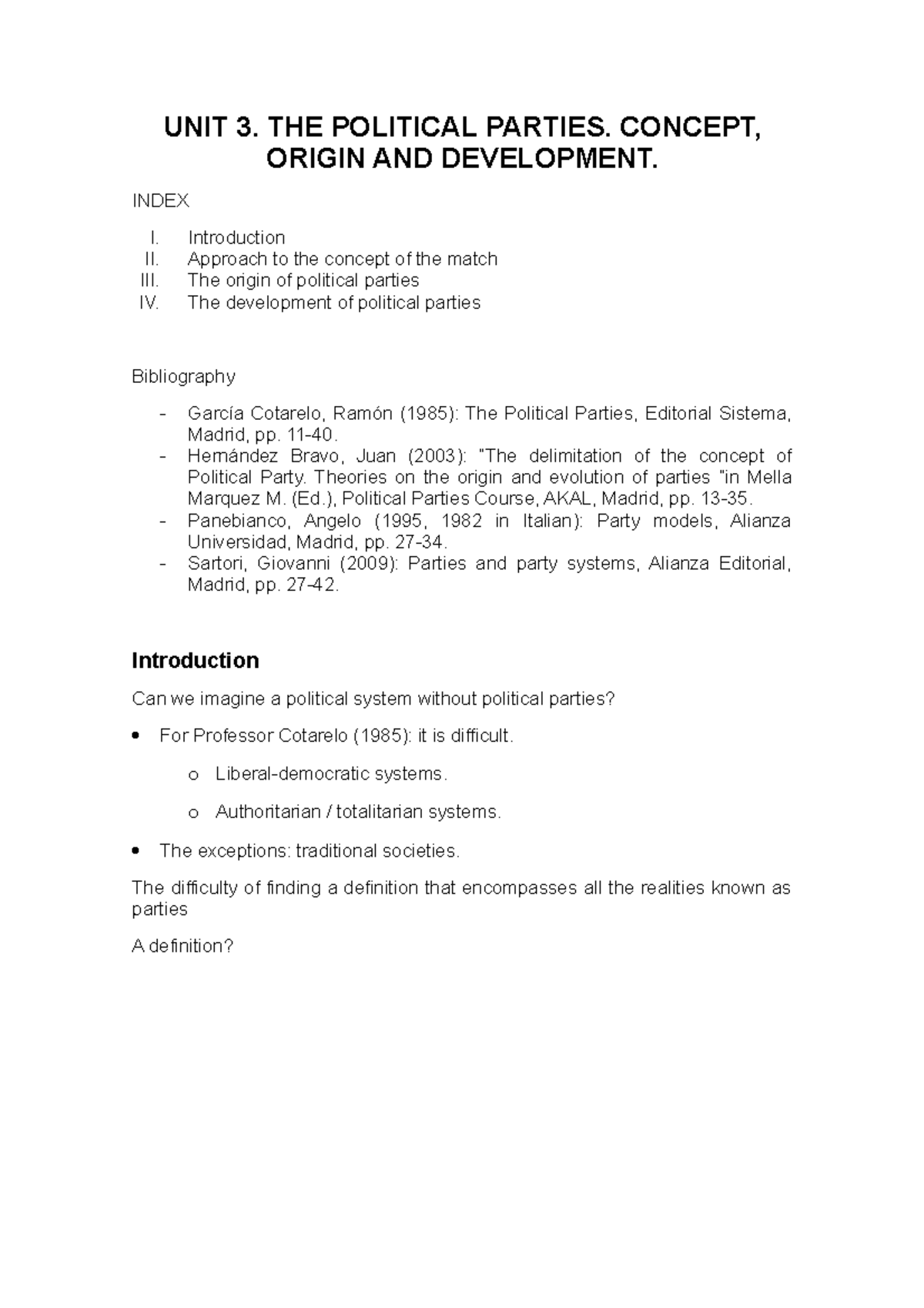 Lesson 5 Administrative Management - UNIT 3. THE POLITICAL PARTIES ...