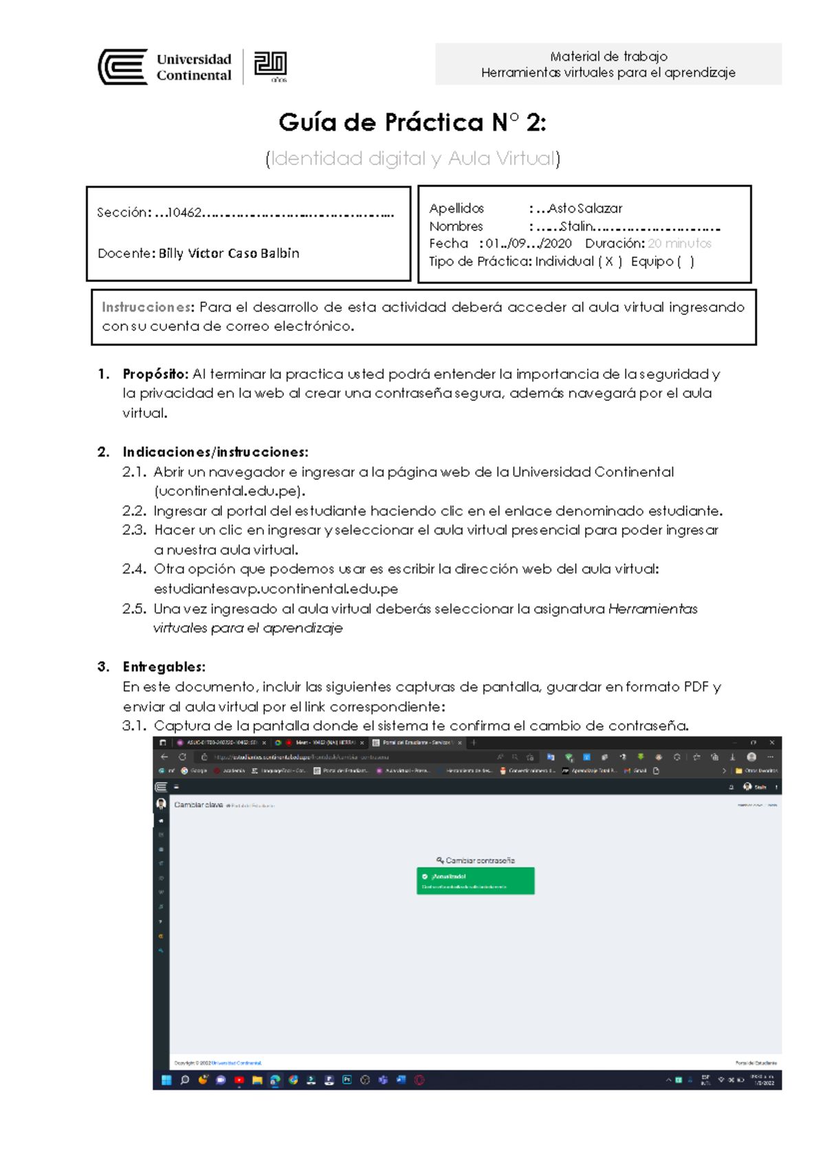 Guia practica de la semana 02 - Herramientas virtuales para el aprendizaje GuÌa de Pr·ctica N∞ 2 ...