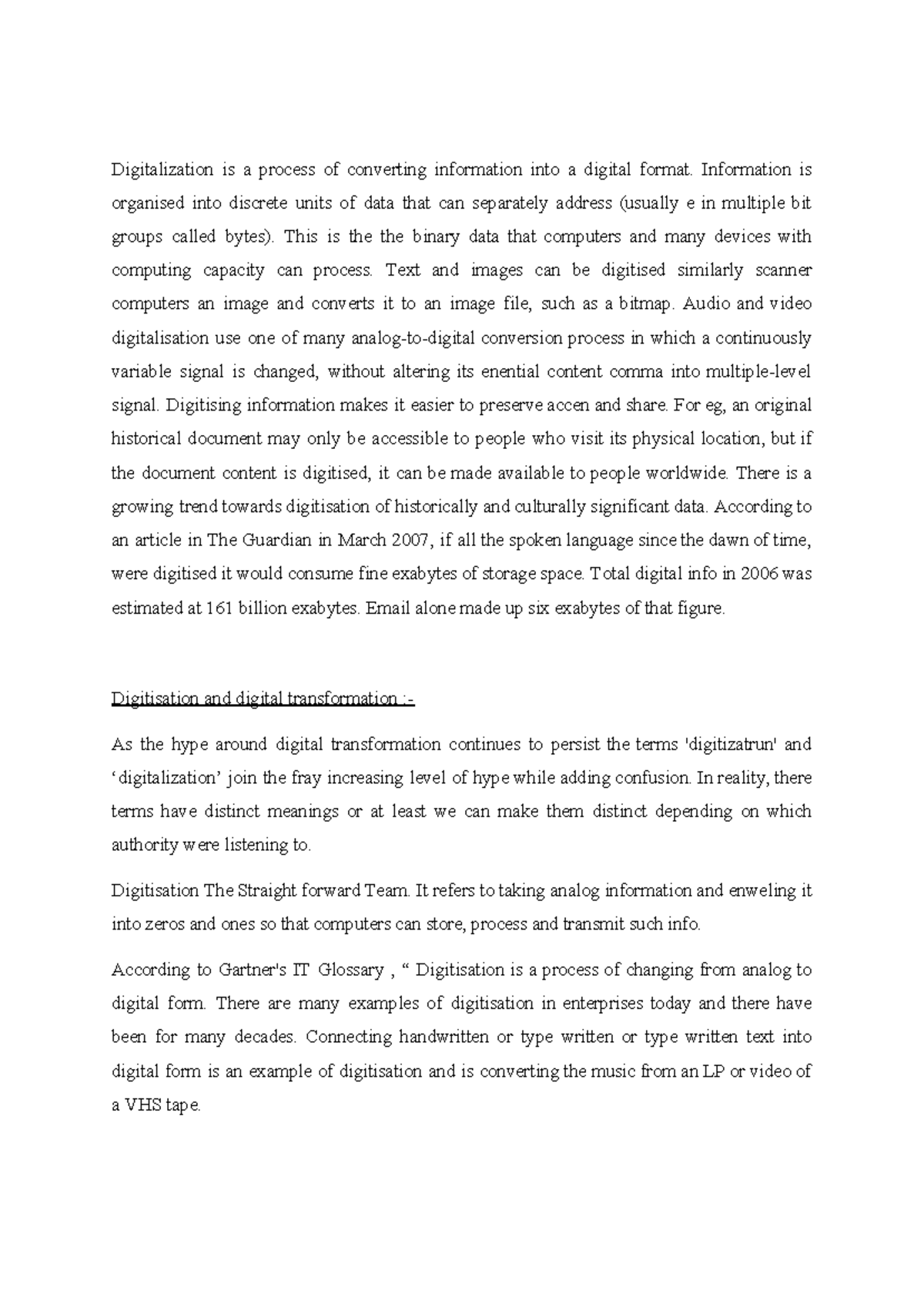 1-10 - Digitization made easy for everyone - Digitalization is a ...