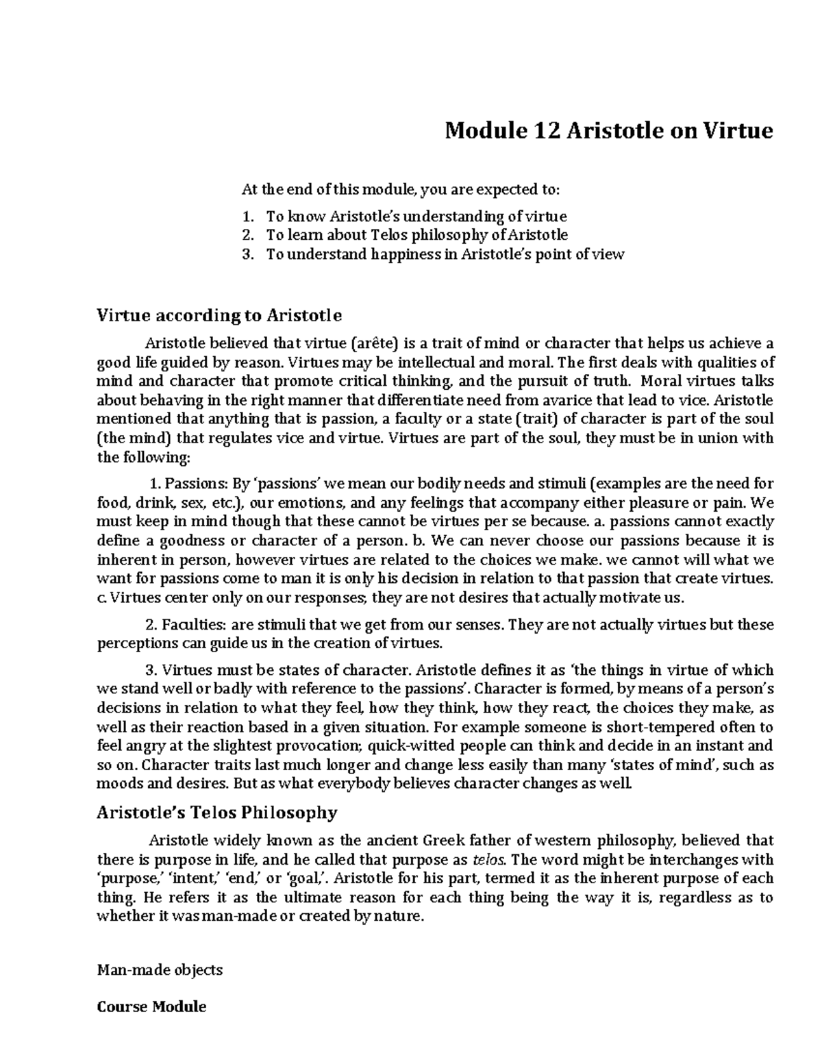W11-Module 012 Ethics Through Thick and Thin- Aristotle on Virtue ...