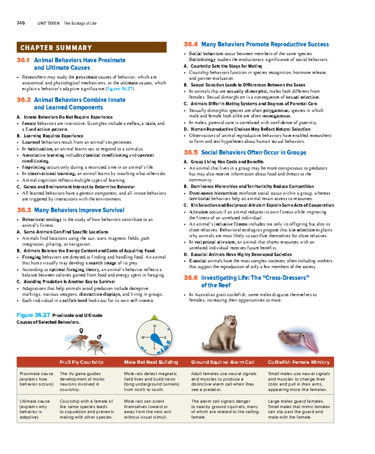 Biology Concepts and Investigations, Chapter Thirty-Six Review ...