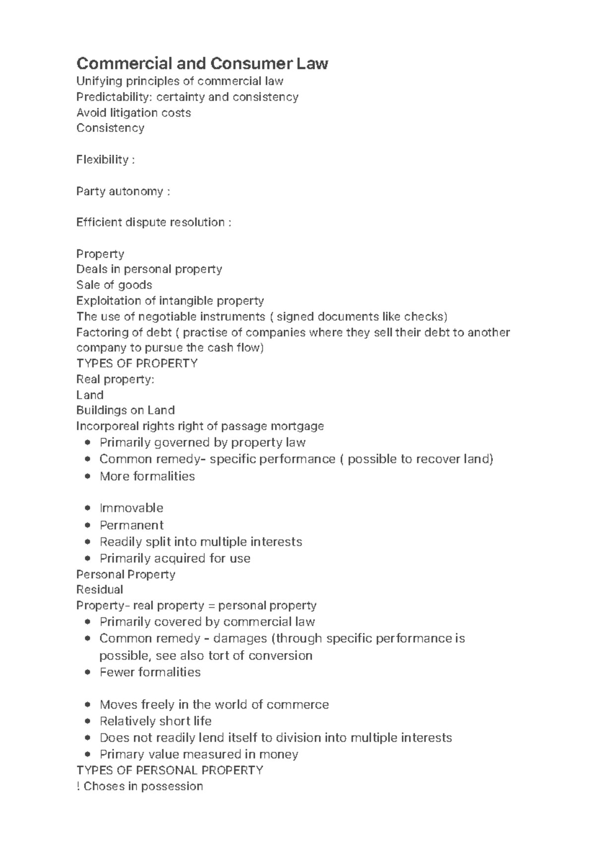 Commercial and Consumer Law lecture 2 - Commercial and Consumer Law ...