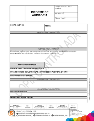 Informe-NIA 560 - NIA : 560 - NORMA INTERNACIONAL DE AUDITORÍA 560 ...