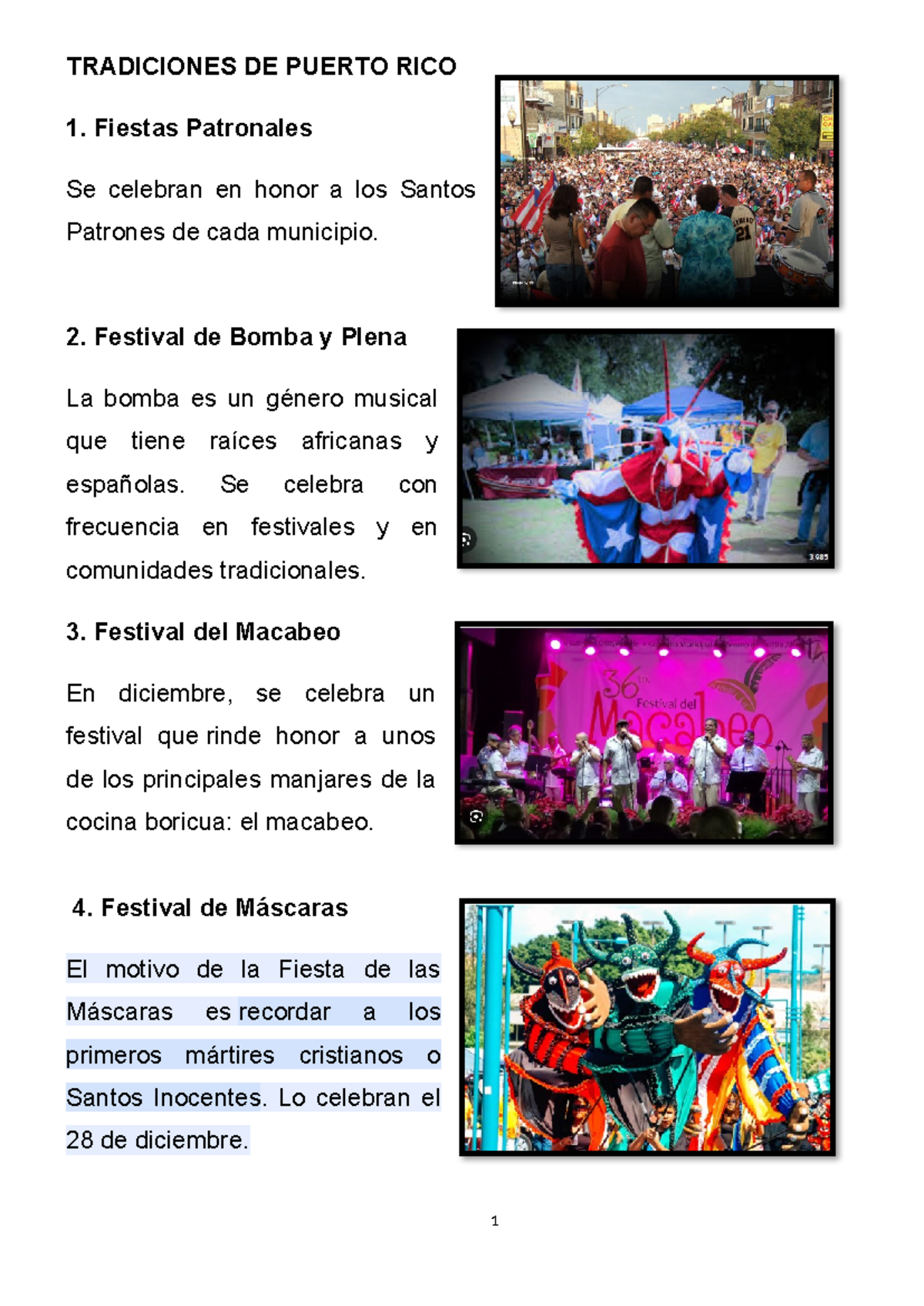 Tradiciones DE Puerto RICO - TRADICIONES DE PUERTO RICO Fiestas ...