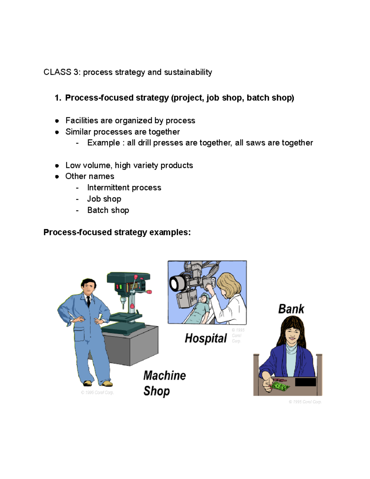 OM Chapter 3 - CLASS 3: process strategy and sustainability Process ...