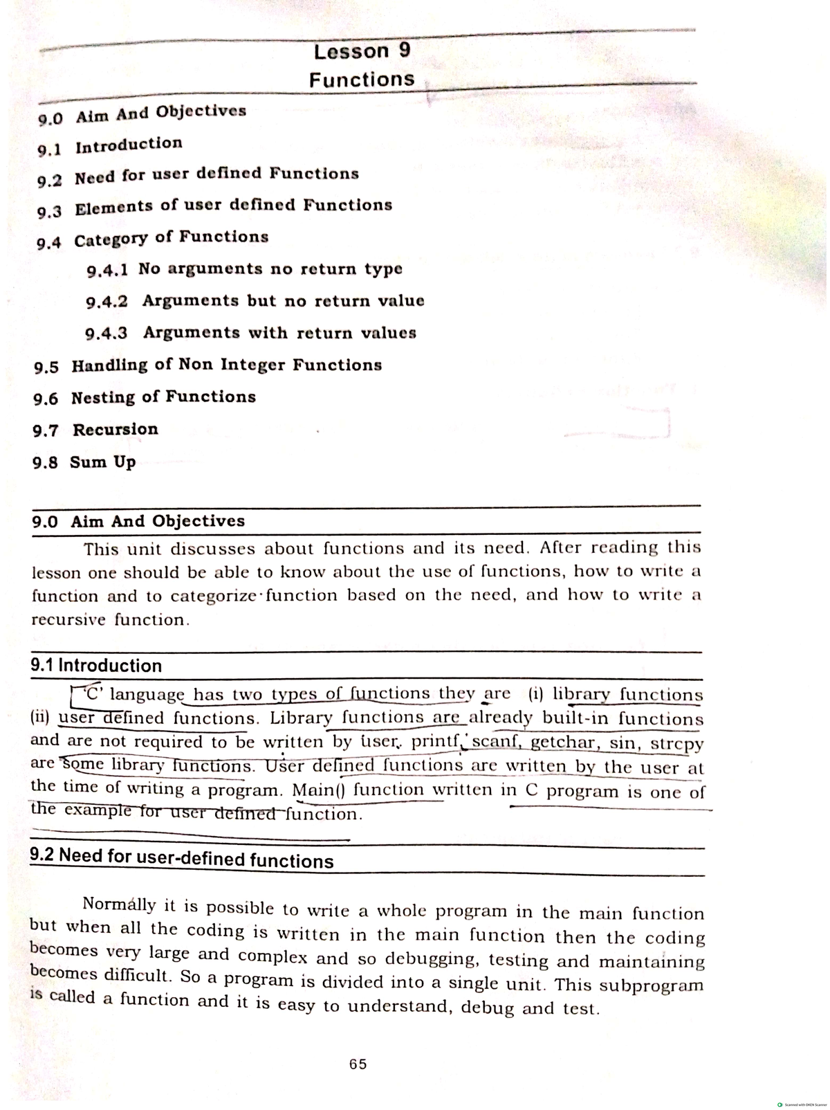 different types of functions - Bachelor of Computer Application - Studocu