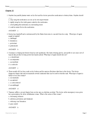 Chapter 14 - Test - Name: Class: Date: Chapter 14 Powered by Cognero ...