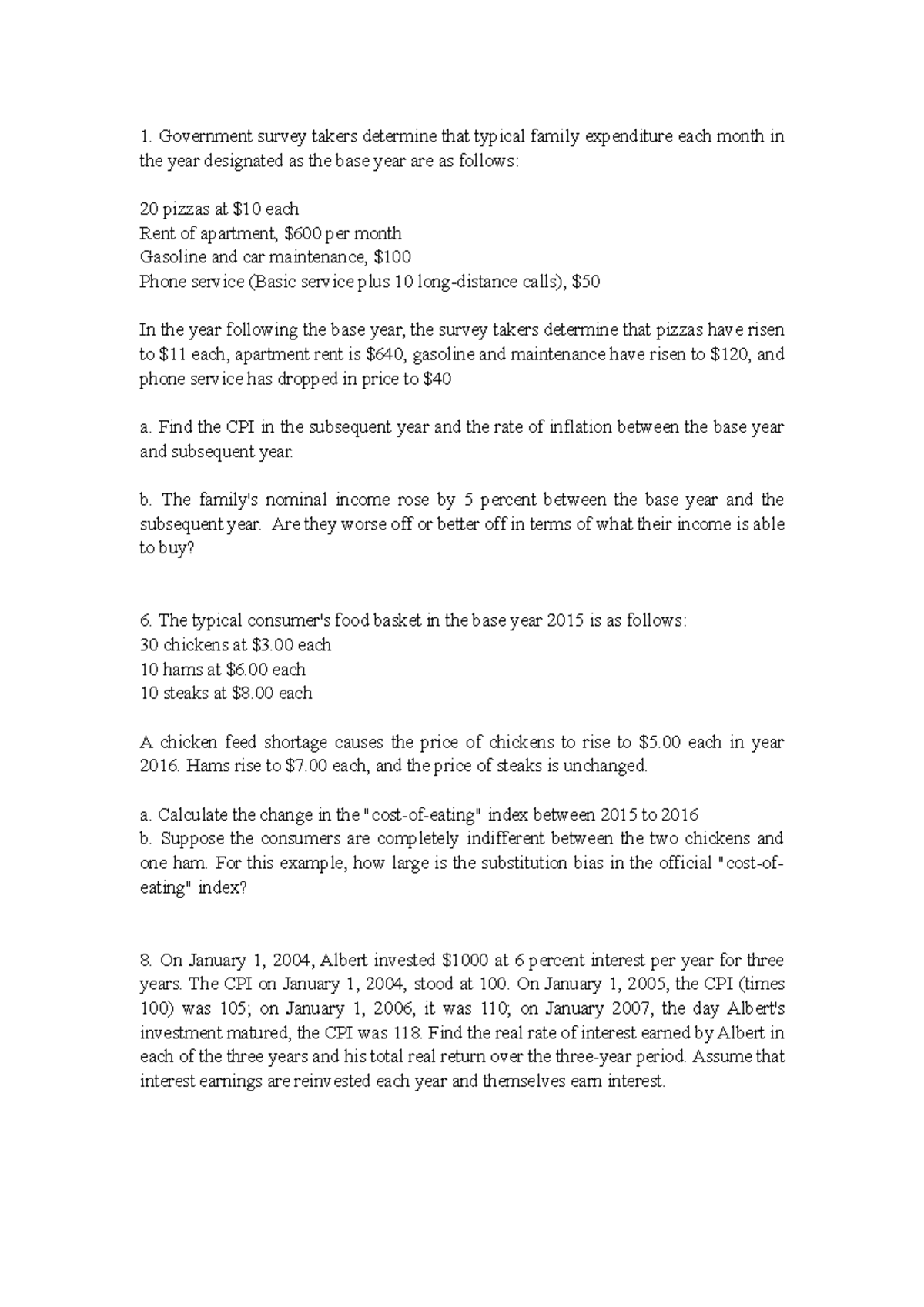 Solutions for class exercise for chapter 18 - Government survey takers ...