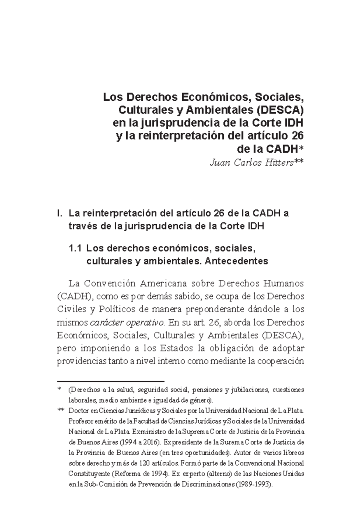 Los Derechos Económicos, Sociales, Culturales y Ambientales ( Desca) en ...