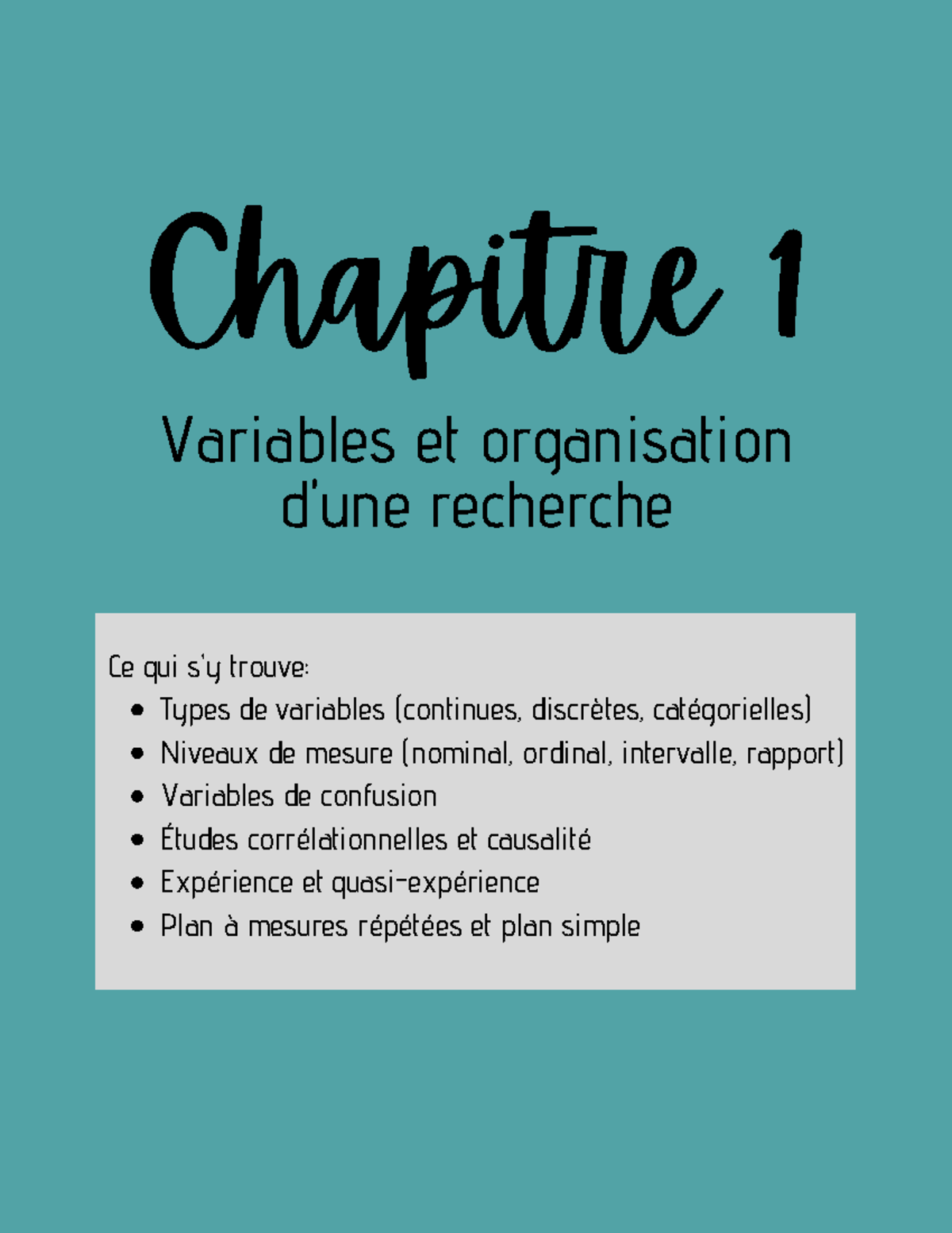 Lectures manuel (chap. 1 à 5) - Types de variables (continues ...